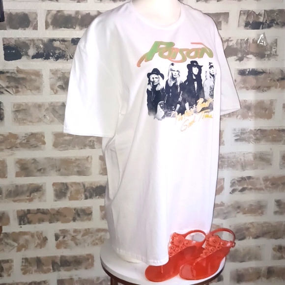Poison | Tops | Poison White Tshirt | Poshmark